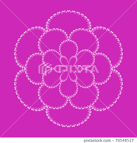 Abstract decorative floral circle pattern. - Stock Illustration ...