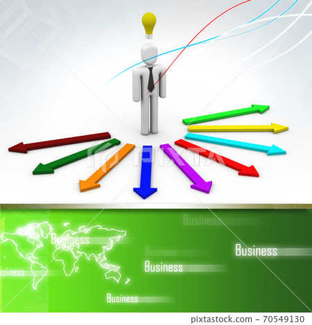 Thinking choices in abstract background. - Stock Illustration [70549130 ...