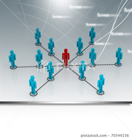 Business network - Stock Illustration [70549156] - PIXTA