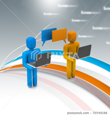 3d computer communication - Stock Illustration [70549166] - PIXTA