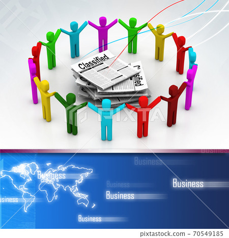 Job search in abstract design - Stock Illustration [70549185] - PIXTA