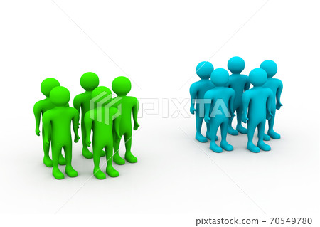 3d human team - Stock Illustration [70549780] - PIXTA
