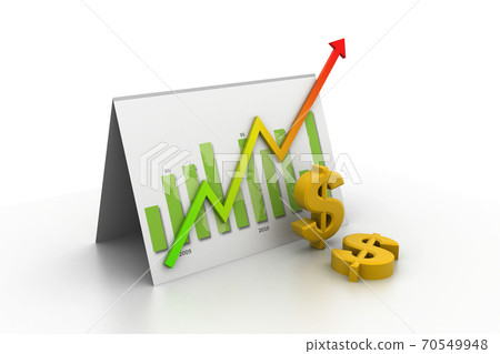 Successful business graph - Stock Illustration [70549948] - PIXTA