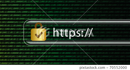 https safe web digital binary code - Stock Illustration [70552000] - PIXTA