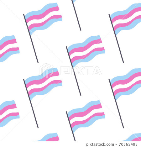 transgender flag, lgbtq flag seamless doodle - Stock Illustration ...