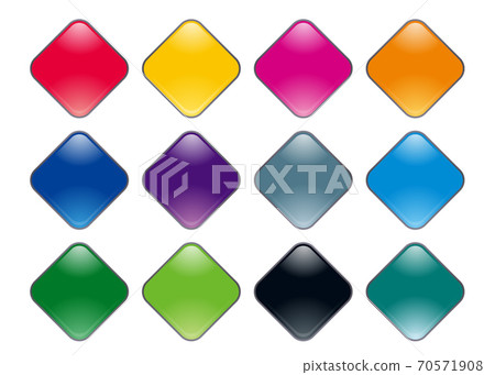 Glossy square square icon / button illustration... - Stock Illustration ...