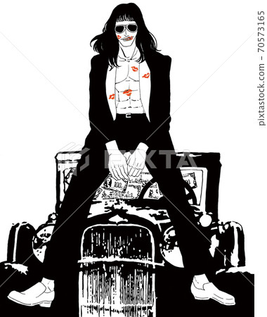 vehicle, gents, males - Stock Illustration [70573165] - PIXTA