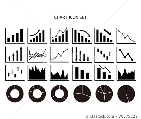 Graph vector illustration set Line graph Stock... - Stock Illustration ...