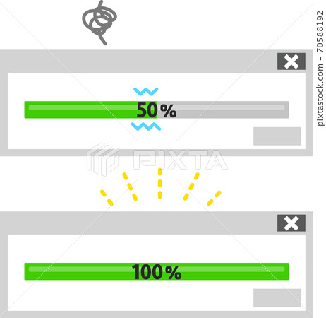 Installation progress bar - Stock Illustration [70588192] - PIXTA