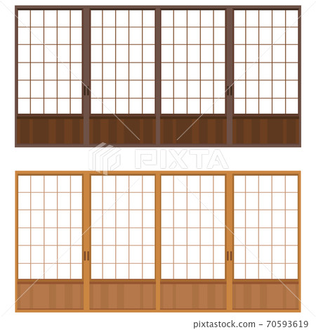 Illustration material Shoji Shoji... - Stock Illustration [70593619 ...