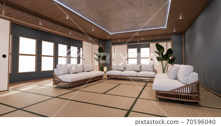 Tone Dark Ryokan interior, The room is a... - Stock Illustration ...