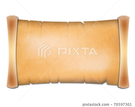Frame (clean scroll, brown) - Stock Illustration [70597301] - PIXTA