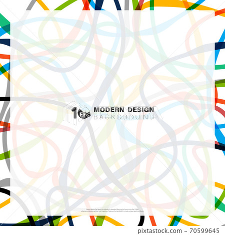 Abstract colorful line pattern design of... - Stock Illustration ...