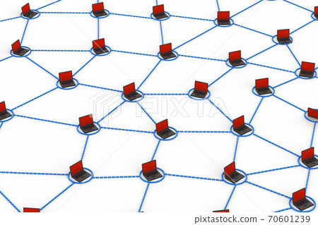 Computer network - Stock Illustration [70601239] - PIXTA
