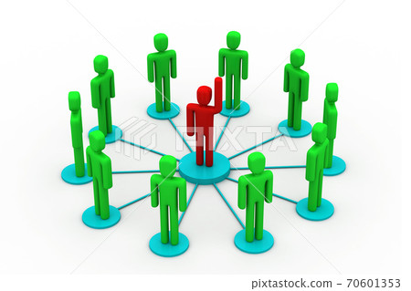Business network - Stock Illustration [70601353] - PIXTA