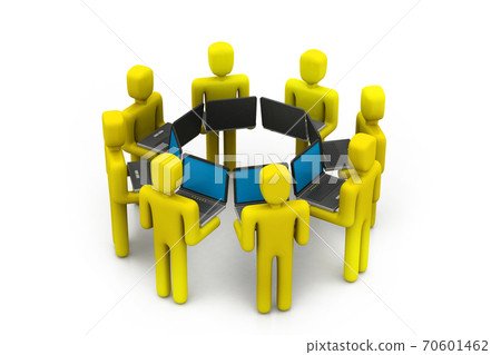 computer communication. - Stock Illustration [70601462] - PIXTA