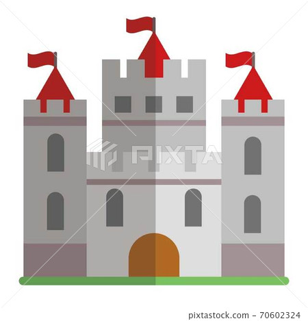 Western-style castle illustration - Stock Illustration [70602324] - PIXTA
