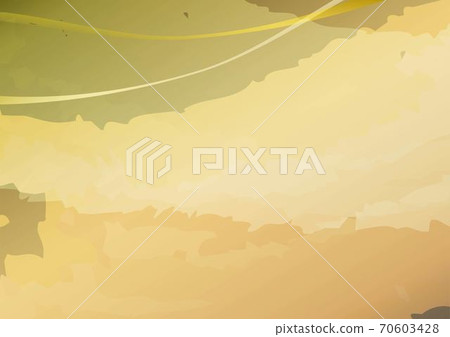 Abstract Japanese-style background golden A4 side - Stock Illustration ...