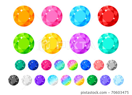 Jewel / round cut - Stock Illustration [70603475] - PIXTA