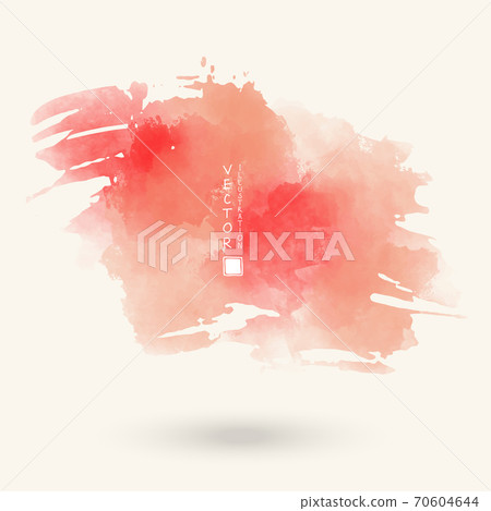 Abstract gold coral watercolor element for web... - Stock Illustration ...