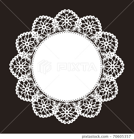 Lace paper background frame material vector... - Stock Illustration ...