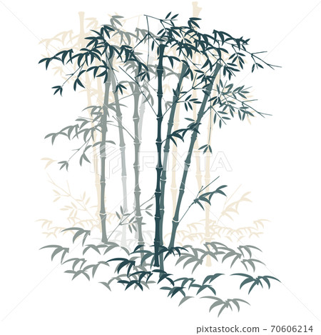 Bamboo grove illustration 2 - Stock Illustration [70606214] - PIXTA