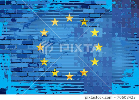 Grunge Abstract flag of the European Union - Stock Illustration ...
