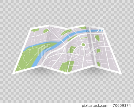 City map. Navigation in town concept. Vector... - Stock Illustration ...