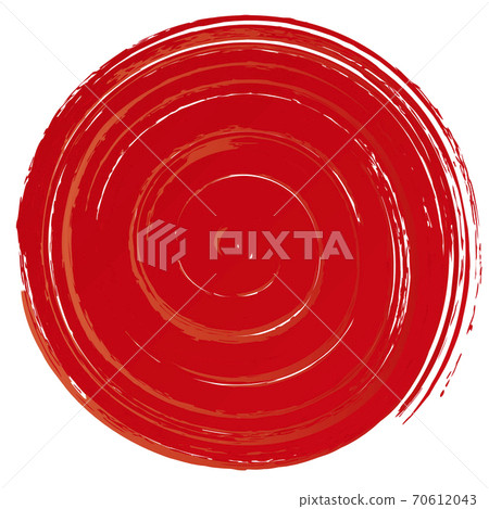 Circle / circle_chalk_red - Stock Illustration [70612043] - PIXTA