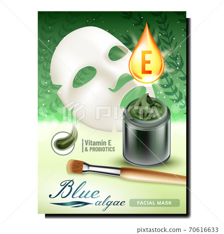 Facial Mask Creative Promotional Poster Vector - Stock Illustration ...