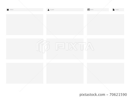 Video Animation Motion Frame Template for Print - Stock Illustration ...