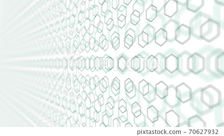 CG Hexagon Multiple hexagons lined up - Stock Illustration [70627932 ...
