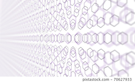 CG Hexagon Multiple hexagons lined up - Stock Illustration [70627933 ...