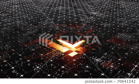 Abstract Central Computer Processors Concept - Stock Illustration ...
