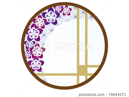 Maru shoji shoji Japanese pattern - Stock Illustration [70644271] - PIXTA