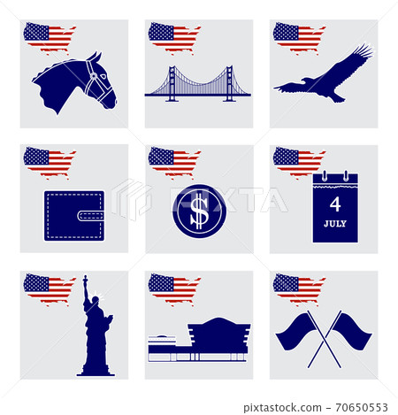 Vector USA American National Symbol Independence - Stock Illustration ...