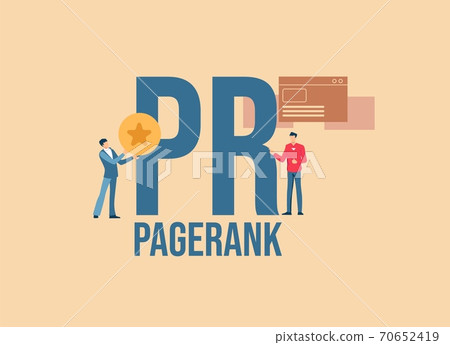 PR Pagerank concept. Investment business... - Stock Illustration ...