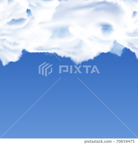Vector seamless realistic sky background with... - Stock Illustration ...