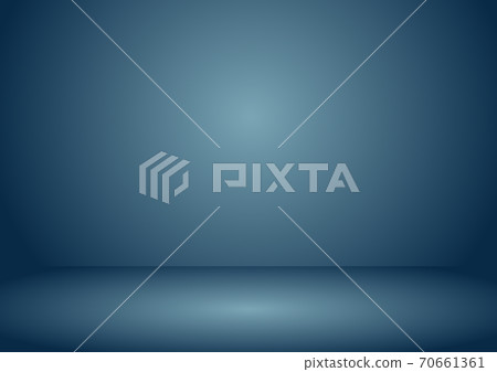 Studio room interior blue color background. - Stock Illustration ...