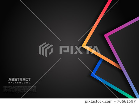 Template geometric overlap with vibrant color... - Stock Illustration ...