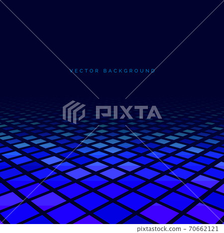 Abstract square perspective pattern on dark... - Stock Illustration ...