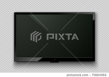 Vector realistic TV led screen isolated on... - Stock Illustration ...