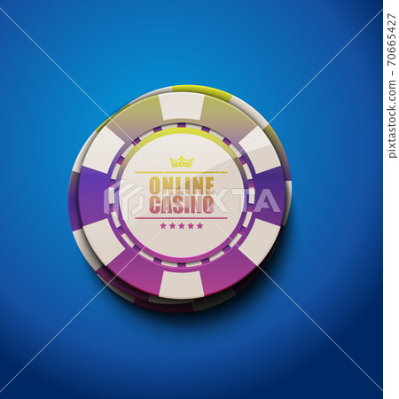 Vector rainbow color glossy casino poker chips,... - Stock Illustration ...