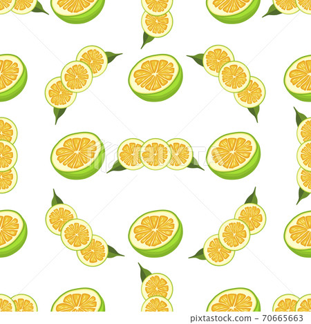 Illustration on theme big colored seamless pomelo - Stock Illustration ...