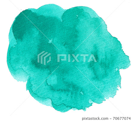 Watercolor background green bleeding - Stock Illustration [70677074 ...