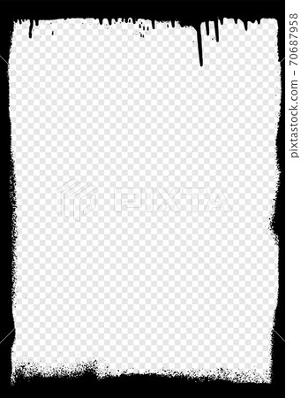 Graffiti frame on a transparent background.... - Stock Illustration ...