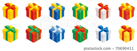 Present box icon set - Stock Illustration [70690411] - PIXTA
