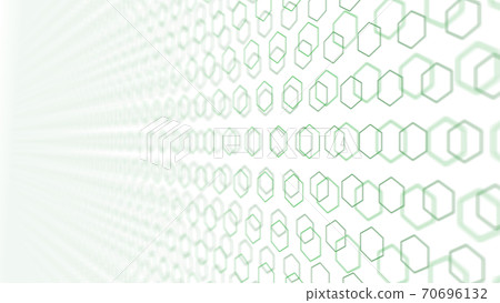 CG Hexagon Multiple hexagons lined up - Stock Illustration [70696132 ...