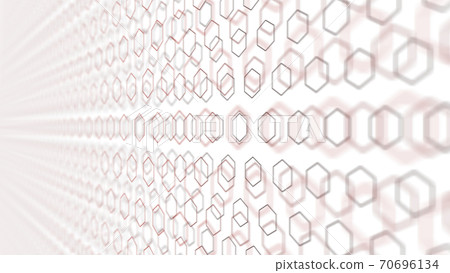 CG Hexagon Multiple hexagons lined up - Stock Illustration [70696134 ...