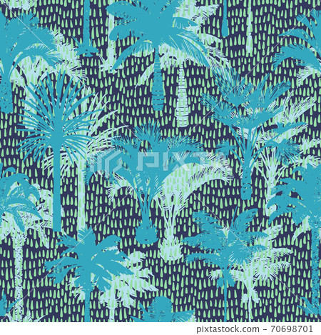 Palm trees background. Summer Aloha botanical... - Stock Illustration ...